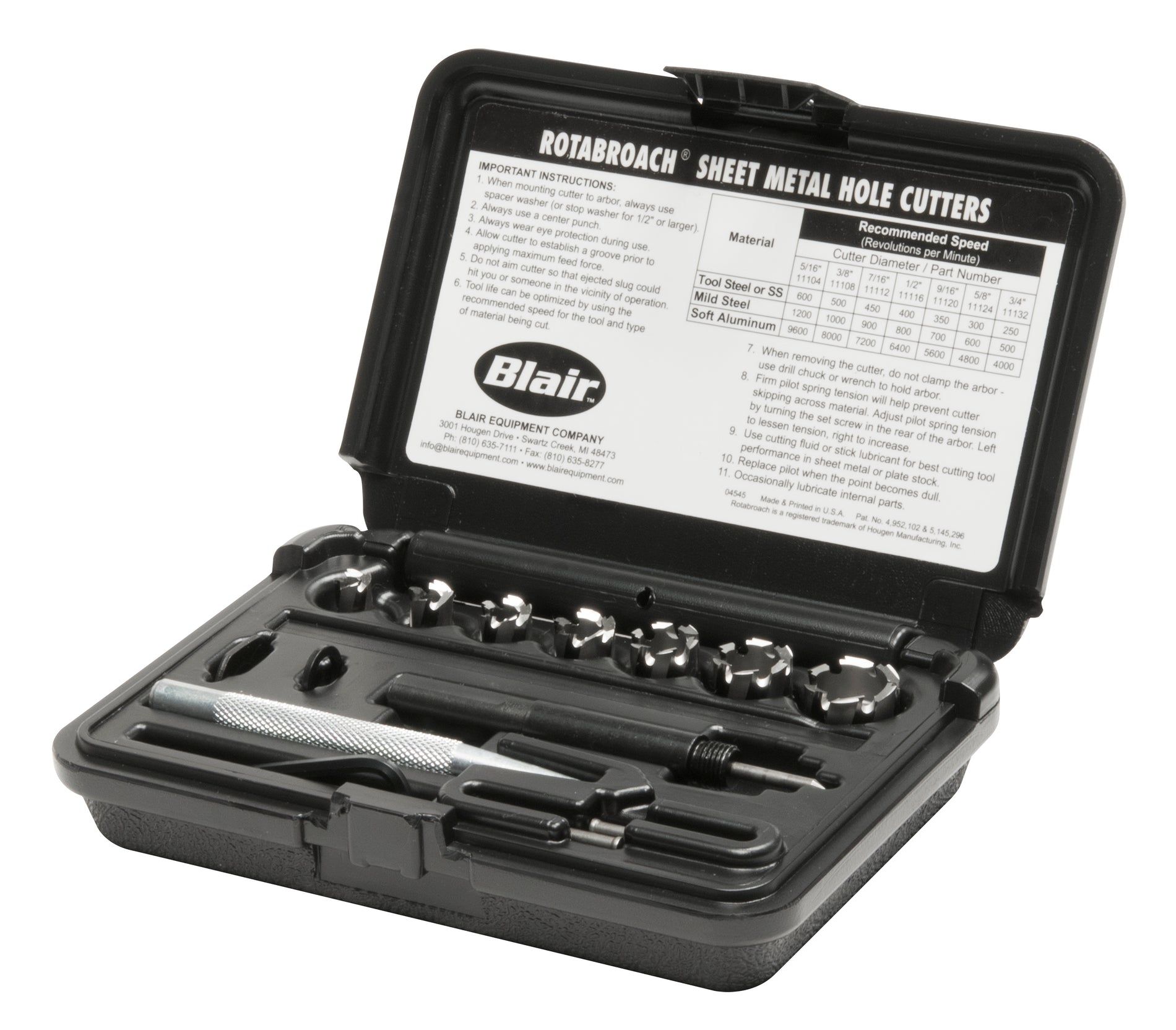 Rotabroach Hole Cutters | Blair Equipment Company